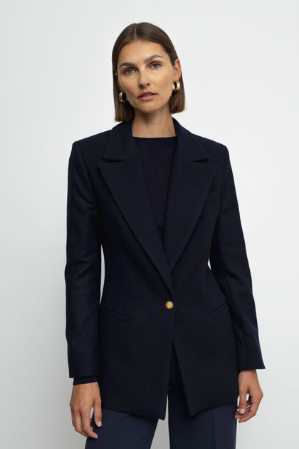 Zoe Jacket - Navy – Donata Davidoff